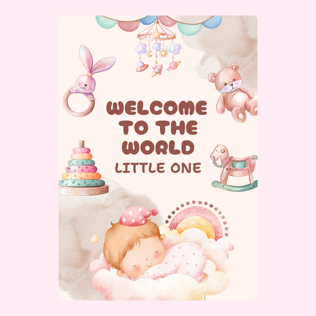 "Welcome To The World Little One" Cake & Cards - Mail Bakes