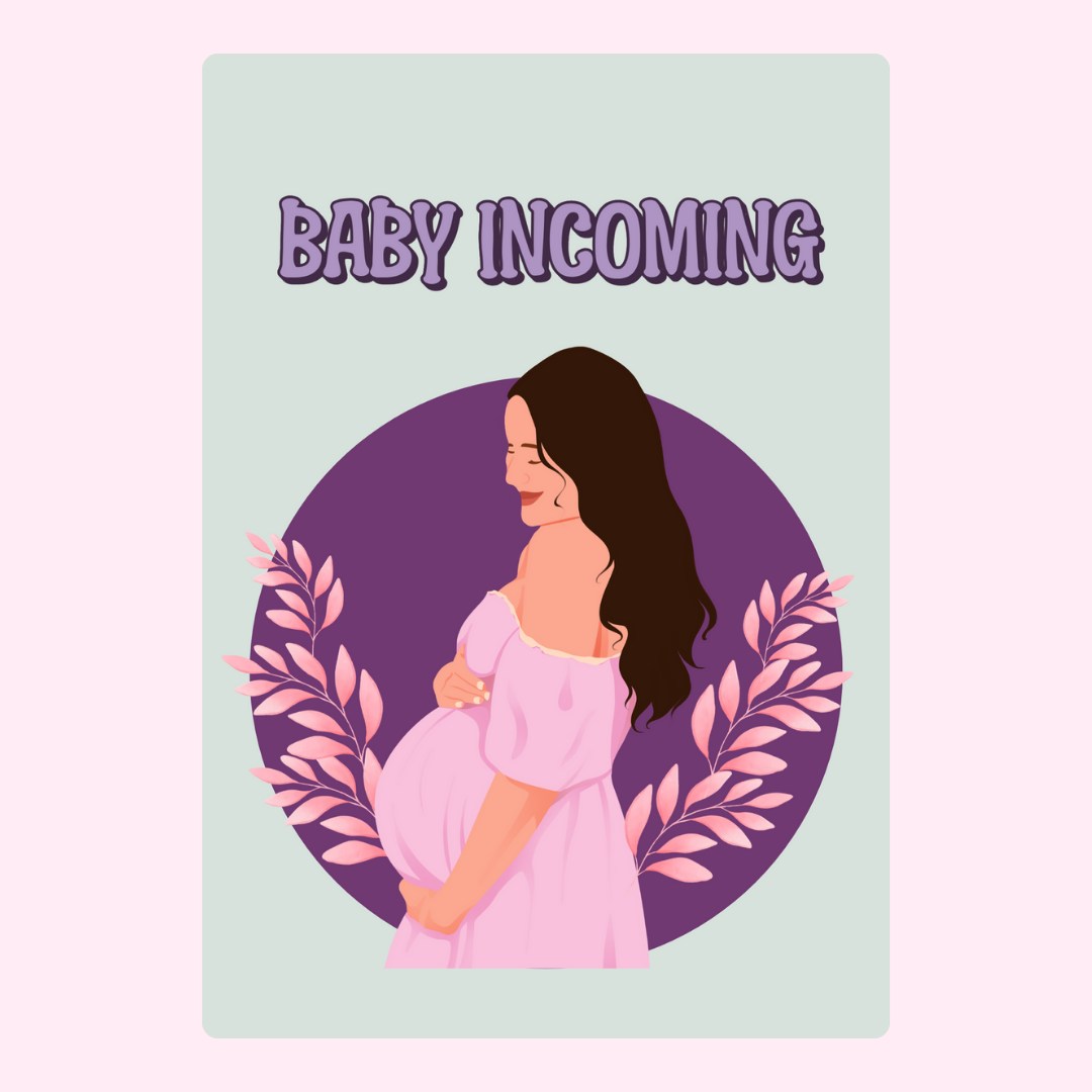 "Baby Incoming" Cake & Cards - Mail Bakes