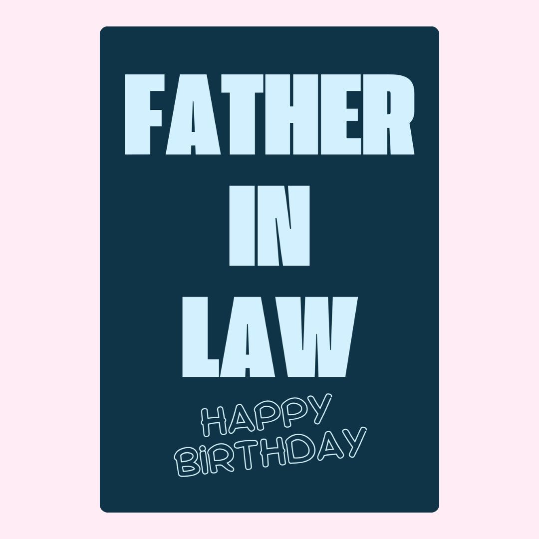 Birthday Cake for Father-in-Law | Personalised Gifts | MailBakes UK