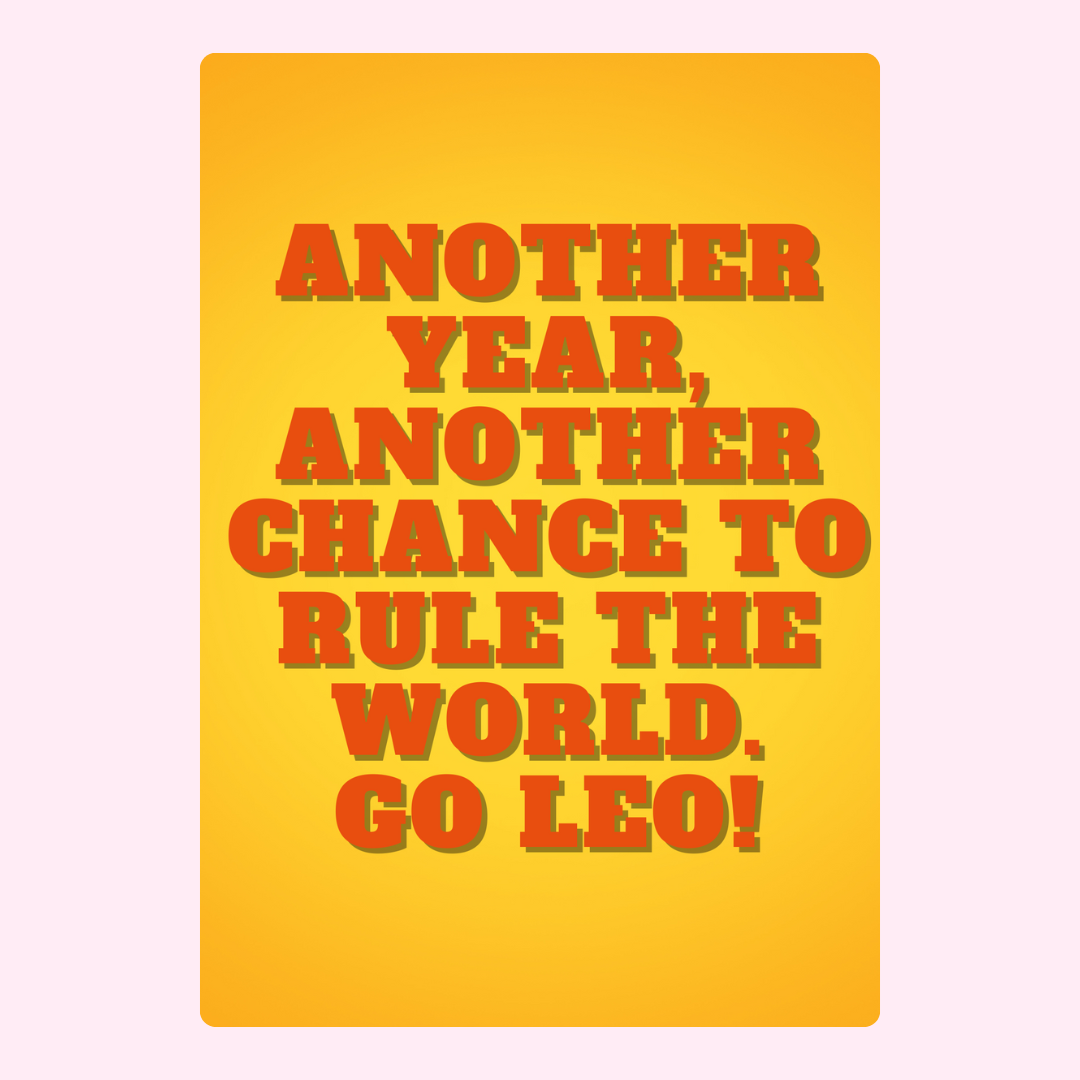 Another Year Bolder – Leo Birthday Cake Slice | MailBakes